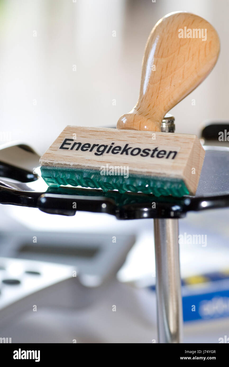 stamp with the inscription energy costs Stock Photo - Alamy