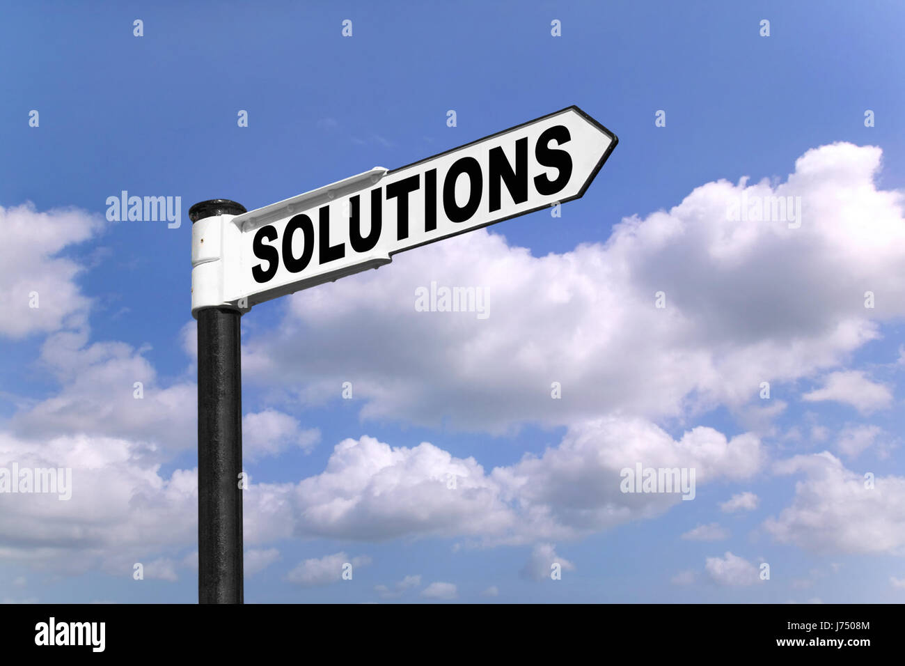 signpost solution sign solutions blue object model design project ...
