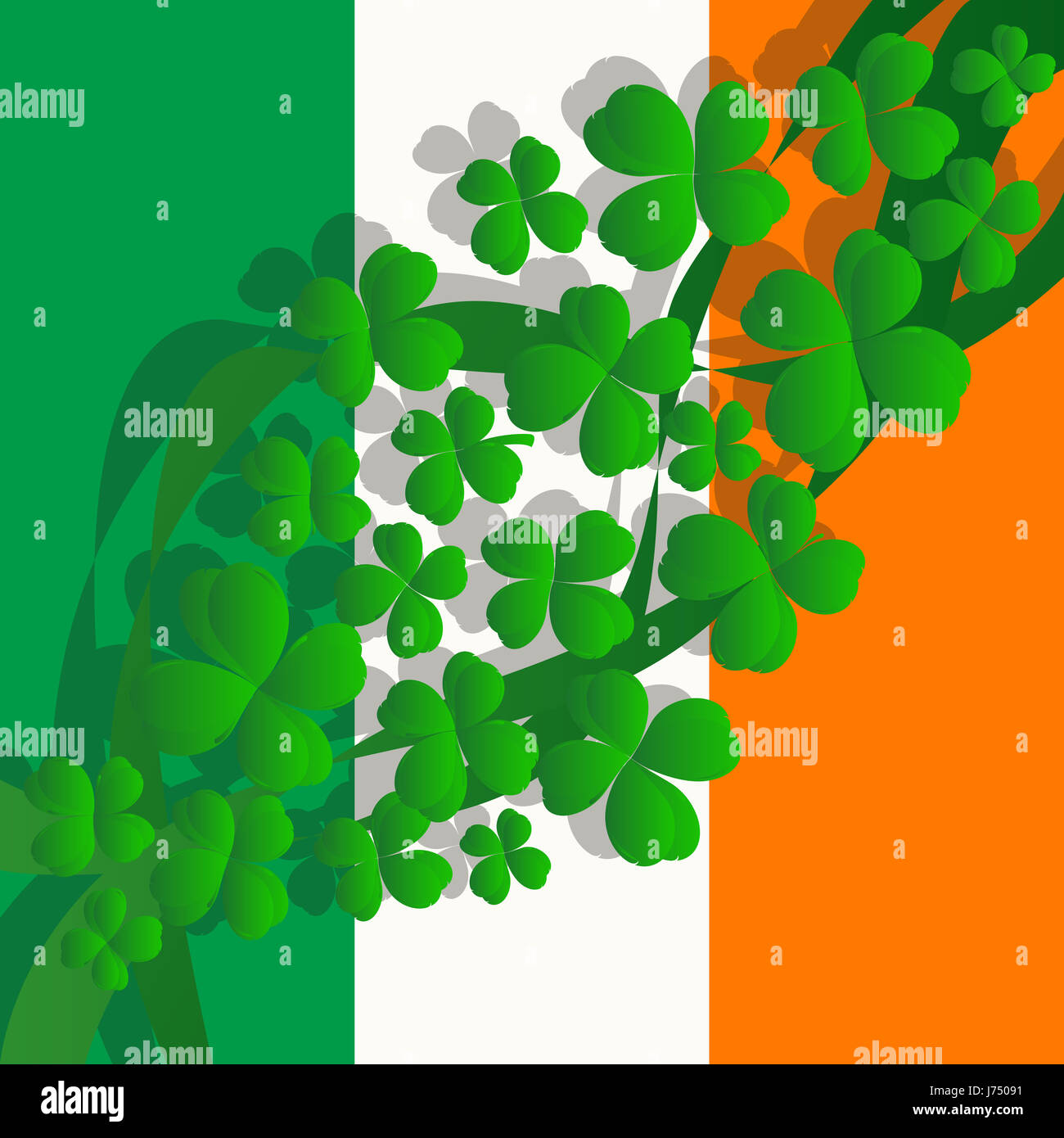 art illustration clover artistic backdrop background lucky luck design ...