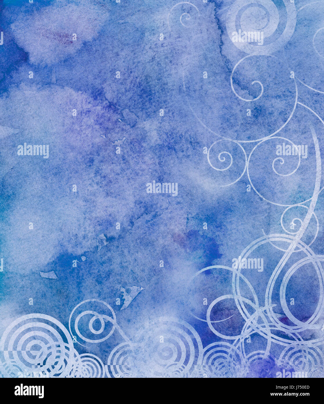 blue painting paint painted watercolour sheet of paper paper backdrop ...