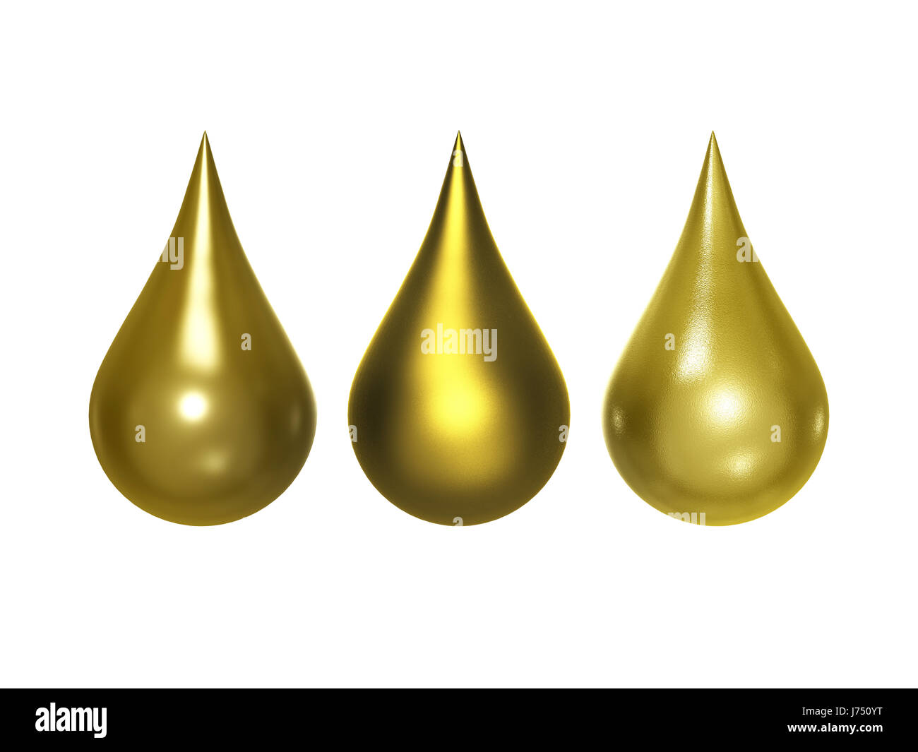 Gold metallic drop with clipping path Stock Photo - Alamy