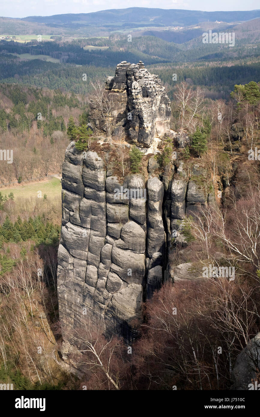 woods saxony scenery countryside nature national park rock spring woods ...