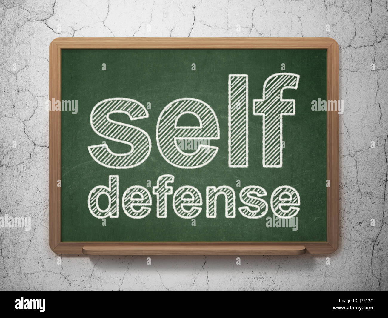 Security concept: Self Defense on chalkboard background Stock Photo - Alamy