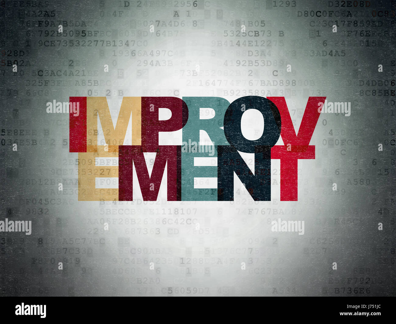 Finance concept: Improvement on Digital Data Paper background Stock ...