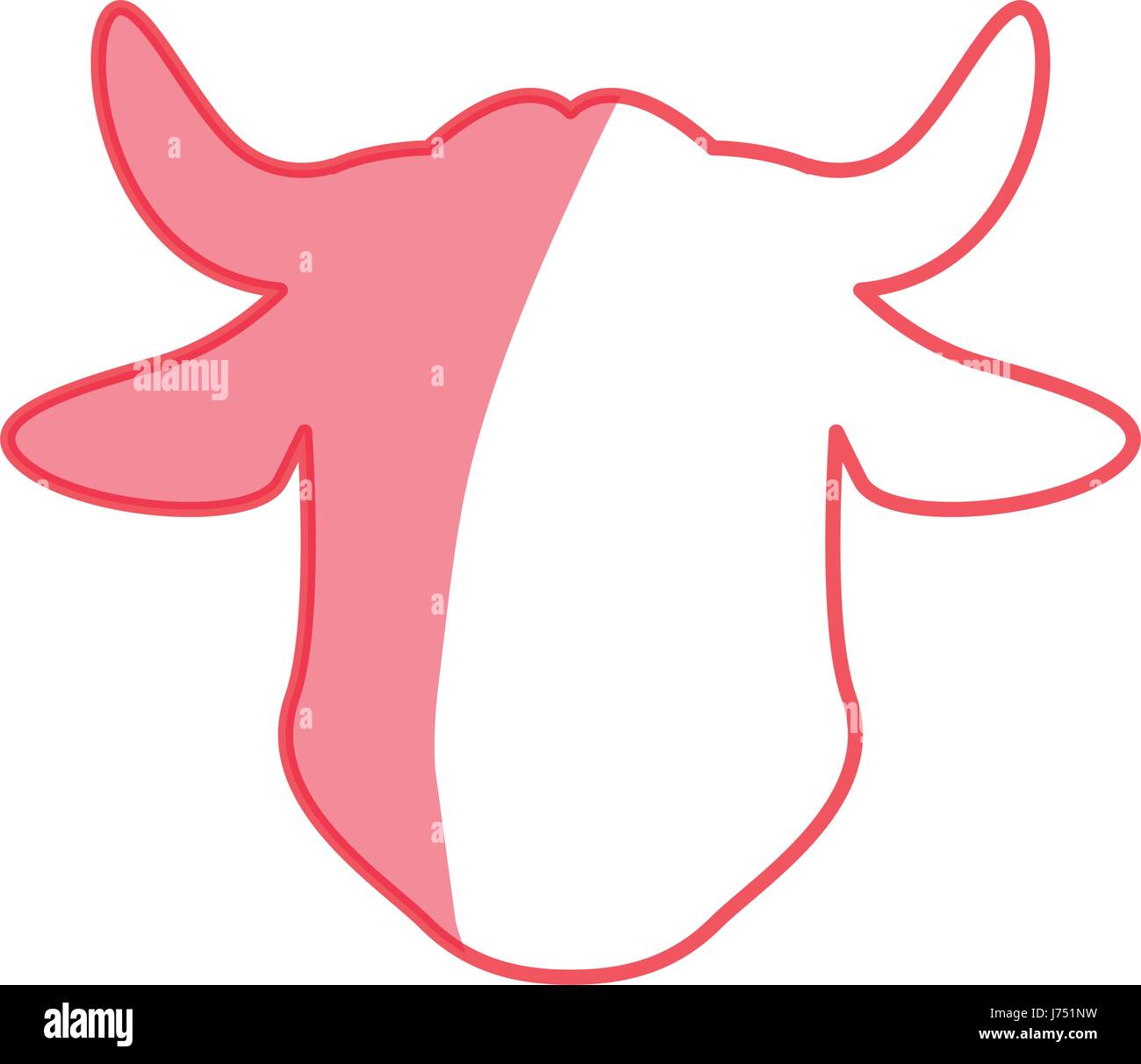 Milk cow head symbol Stock Vector Image & Art - Alamy