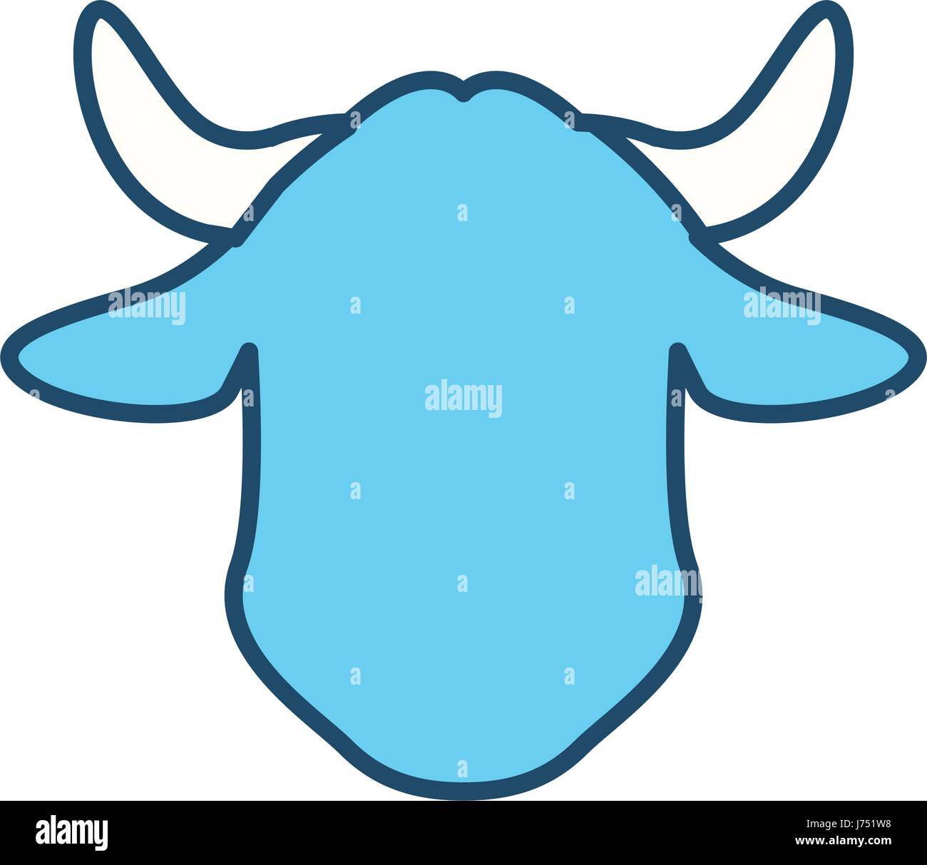 Milk cow head symbol Stock Vector Image & Art - Alamy