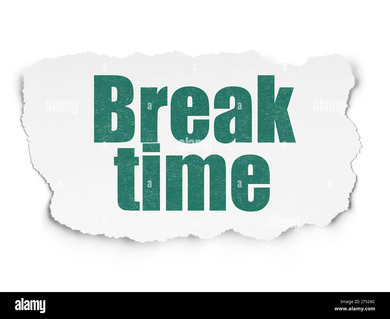 Timeline concept: Break Time on Torn Paper background Stock Photo - Alamy