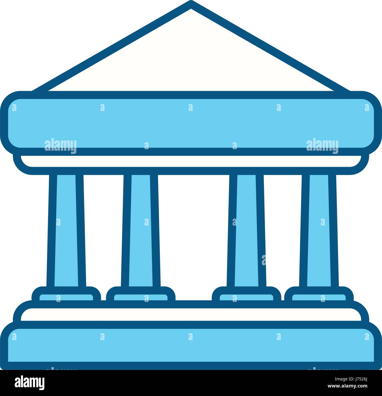 Bank building symbol Stock Vector Image & Art - Alamy