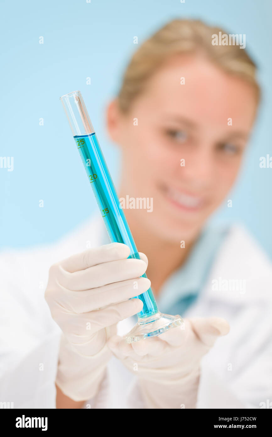 woman experiment research laboratory scientist woman liquid experiment ...