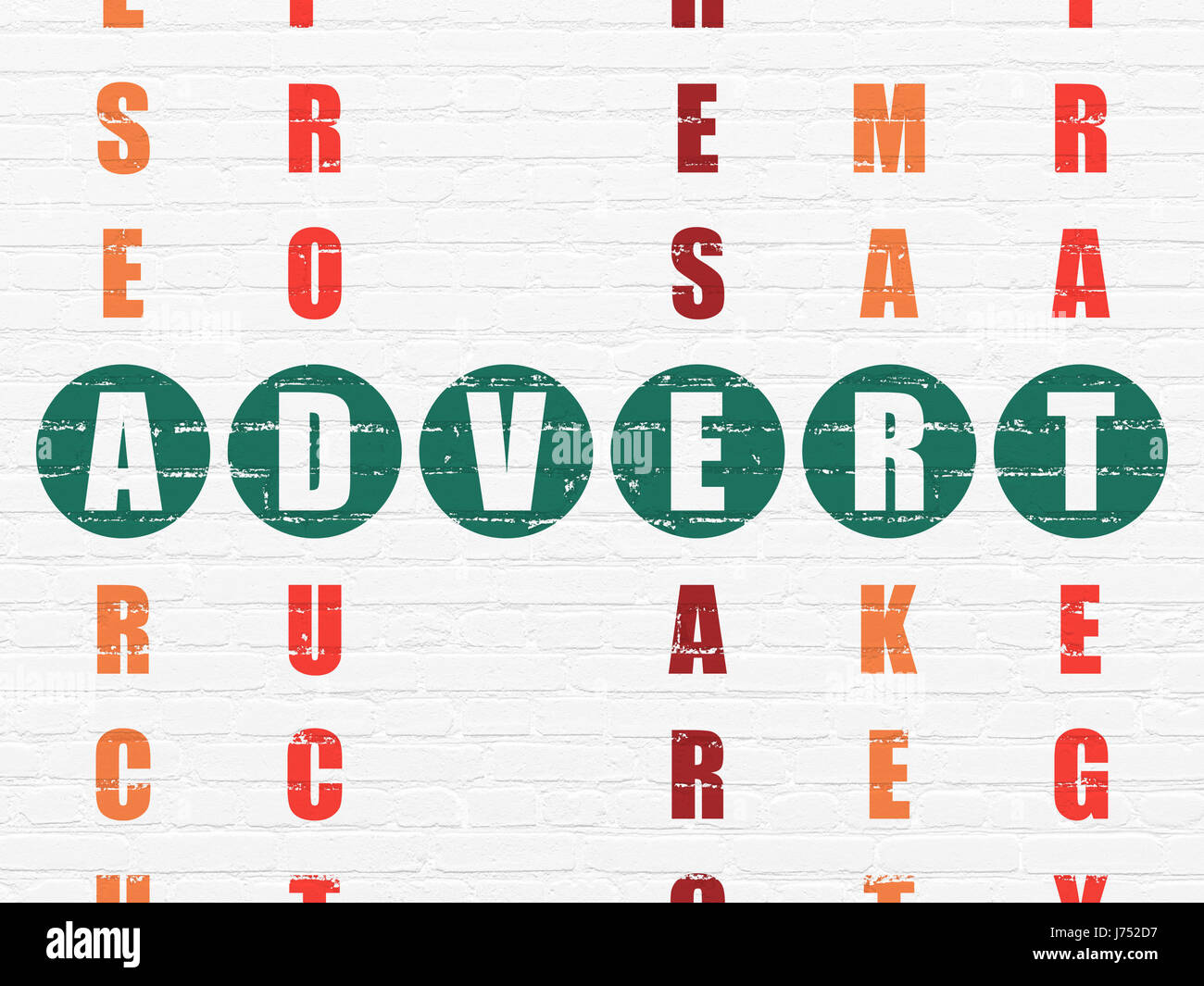 Advertising concept: Advert in Crossword Puzzle Stock Photo - Alamy