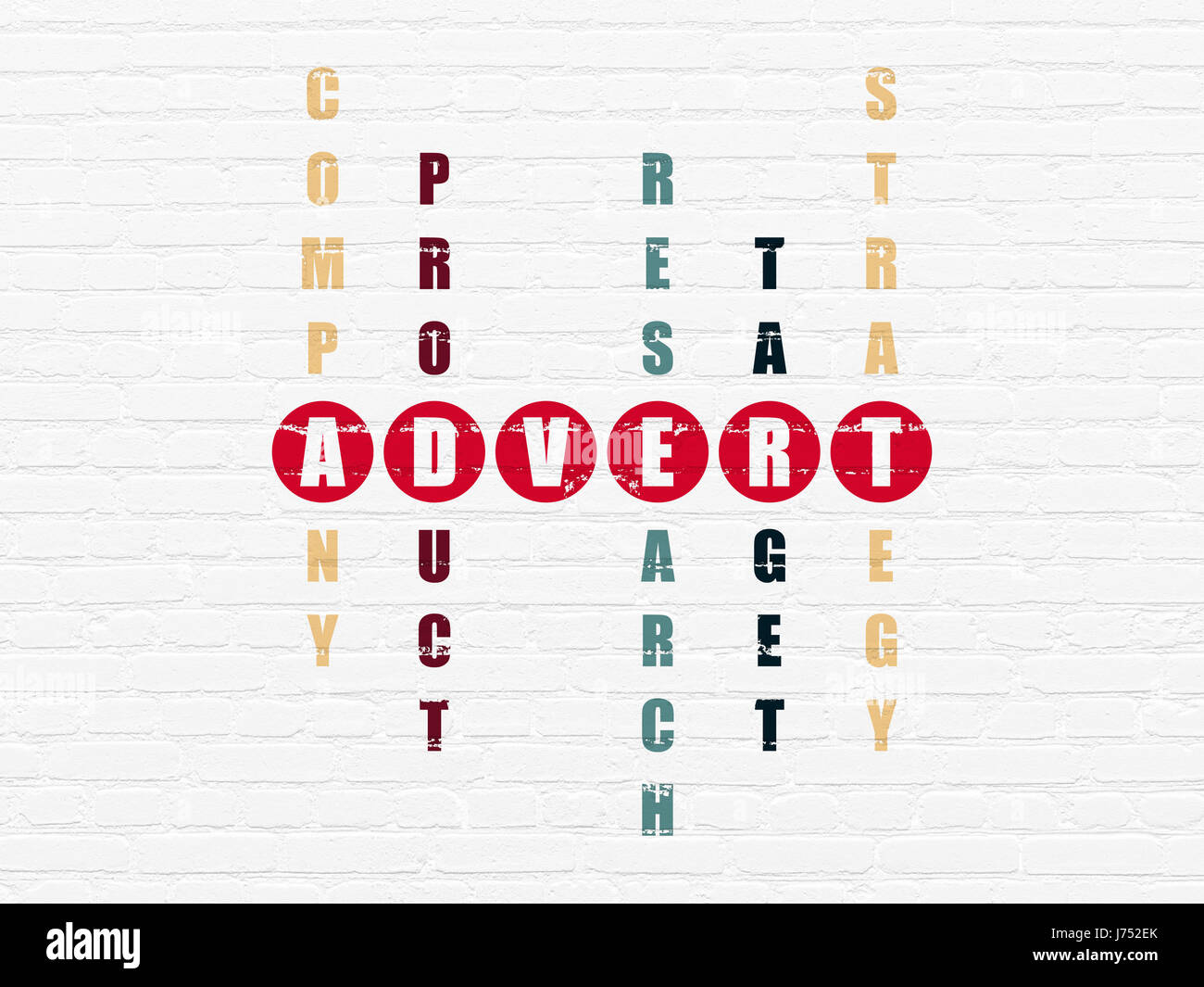 Advertising concept: Advert in Crossword Puzzle Stock Photo - Alamy