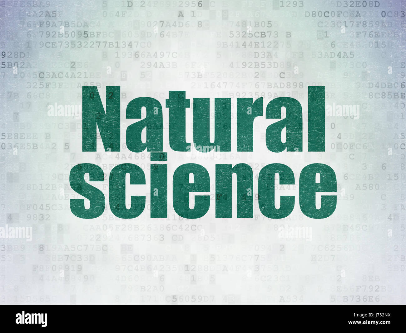 Science concept: Natural Science on Digital Data Paper background Stock ...