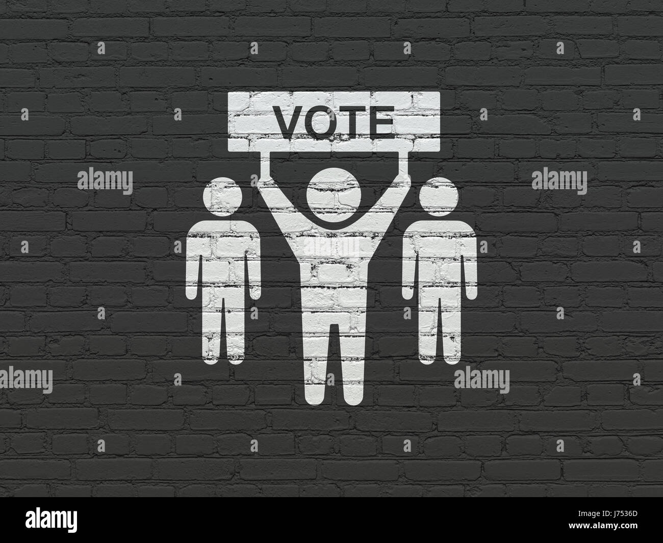 Politics concept: Election Campaign on wall background Stock Photo - Alamy