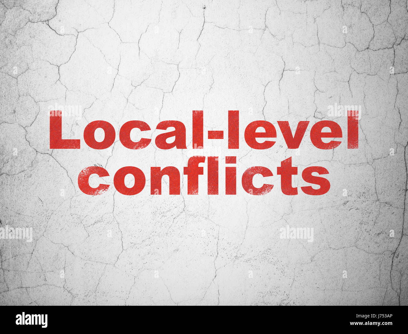 Political concept: Local-level Conflicts on wall background Stock Photo ...