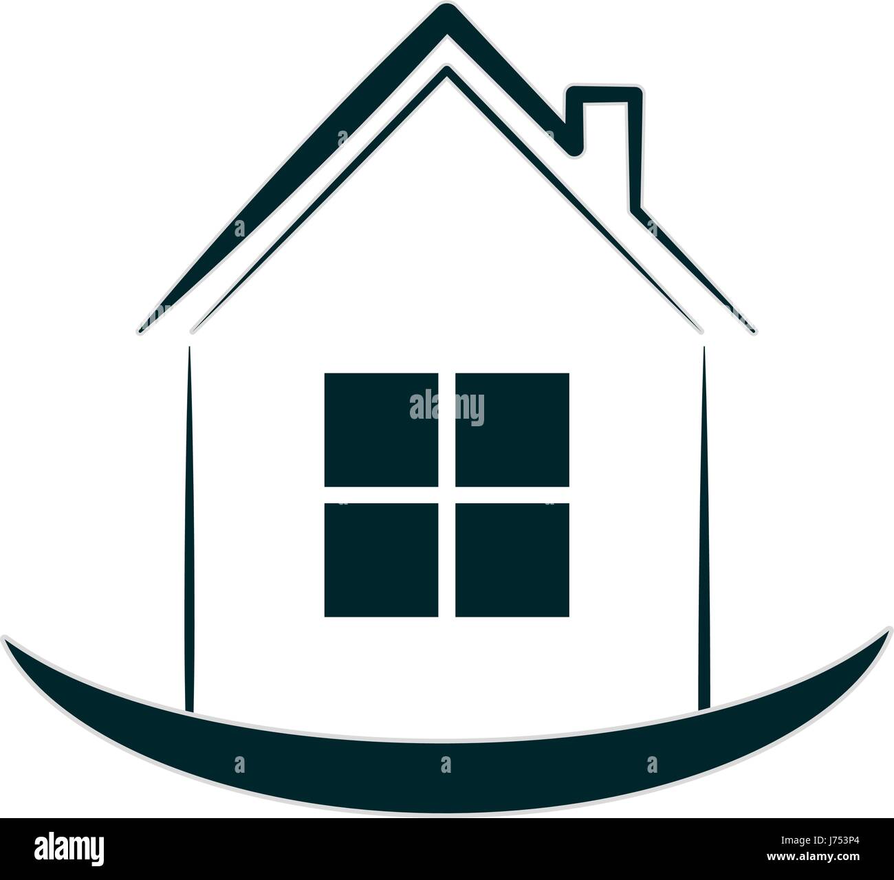 house emblem icon Stock Vector Image & Art - Alamy
