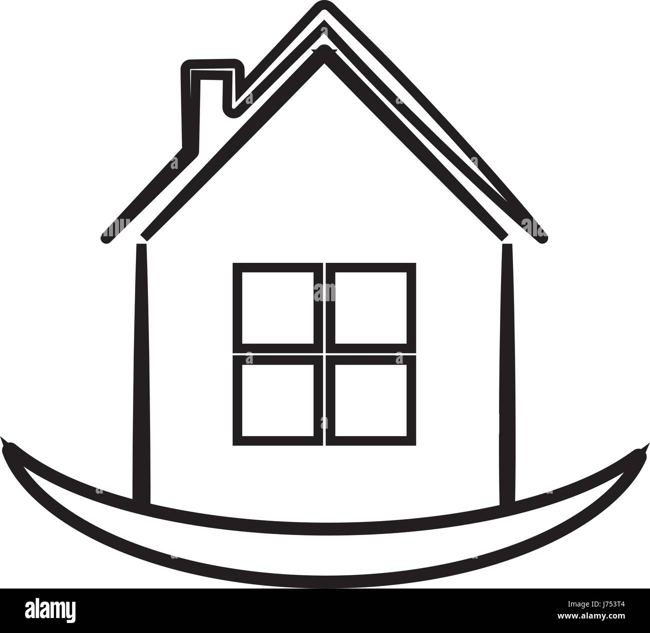 house emblem icon Stock Vector Image & Art - Alamy