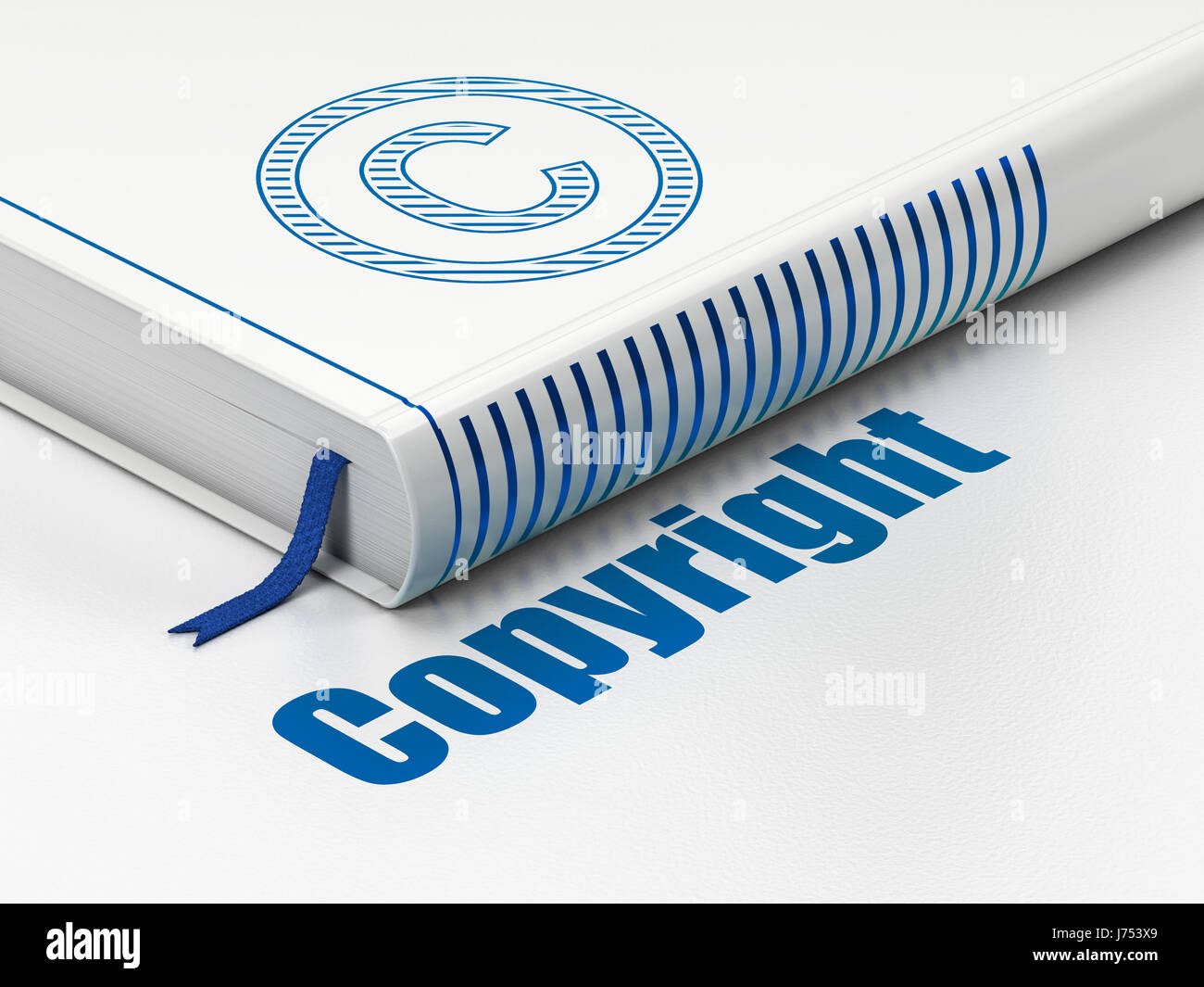 Law concept: book Copyright, Copyright on white background Stock Photo ...