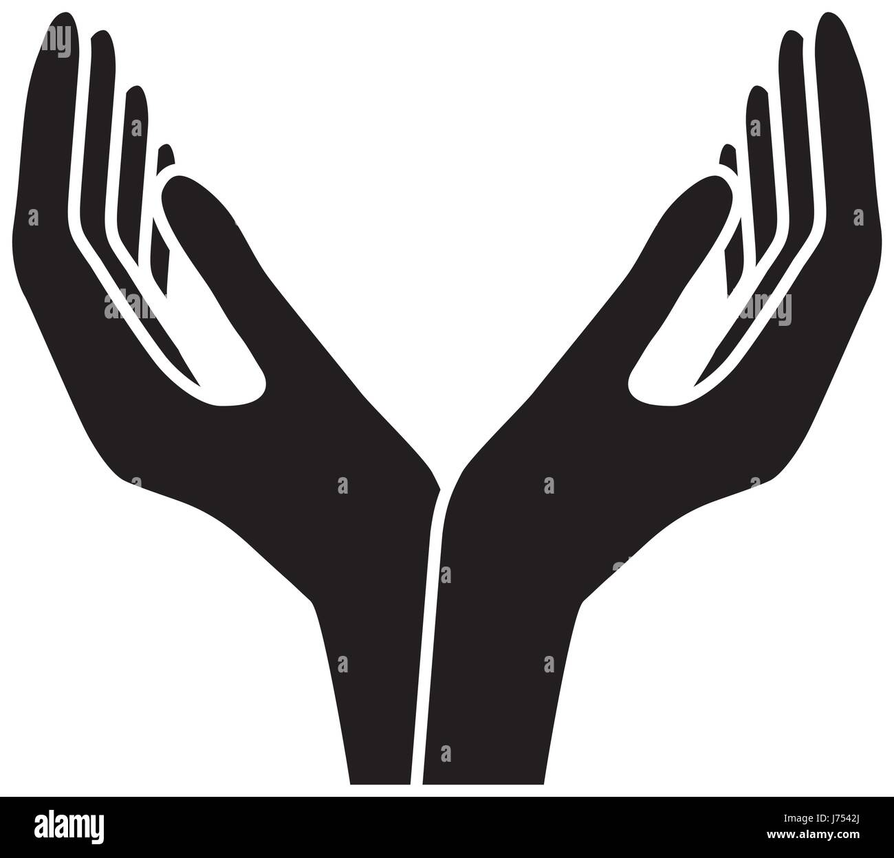 human hand icon Stock Vector Image & Art - Alamy
