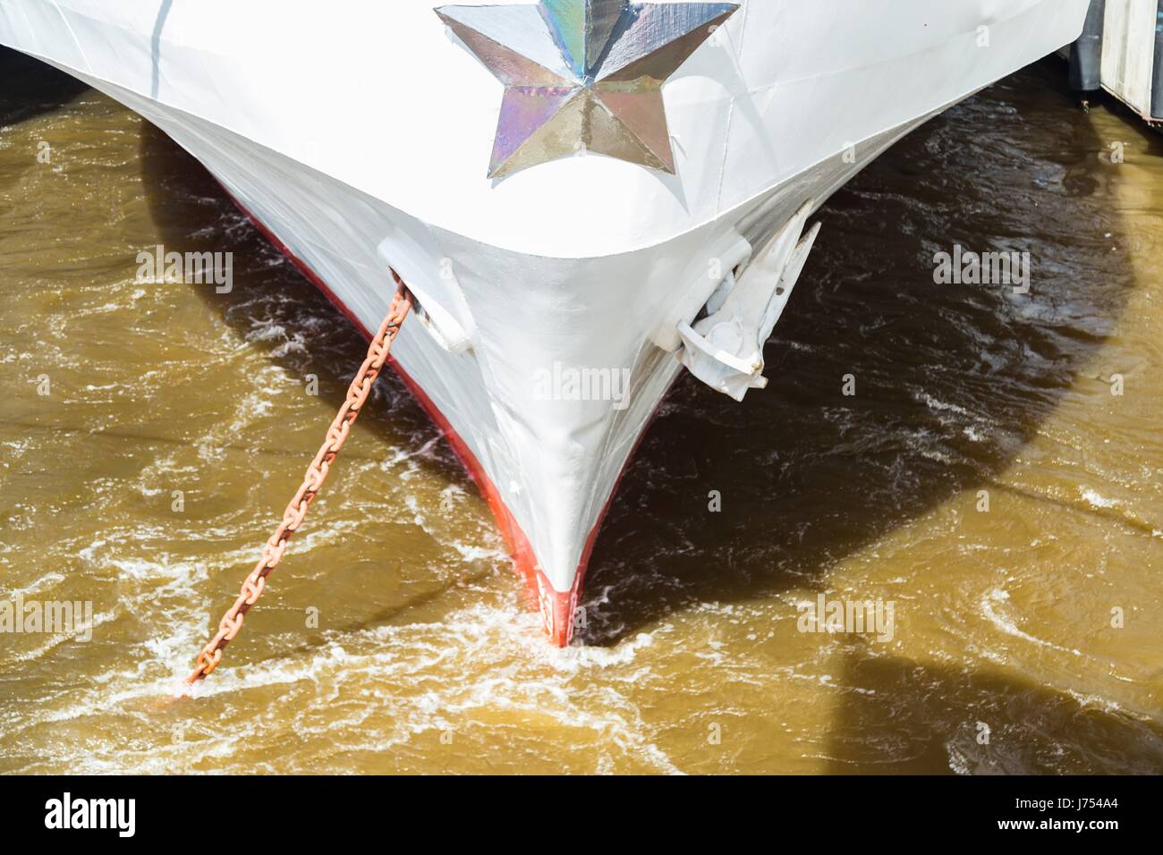 Bow of a ferry ship Stock Photo - Alamy