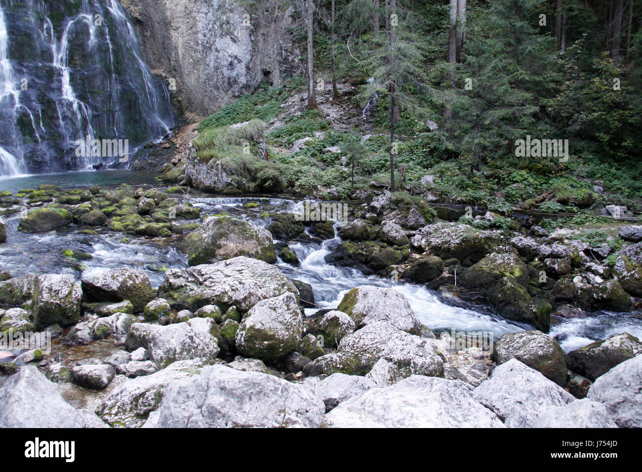 golling waterfall in salzburg Stock Photo - Alamy