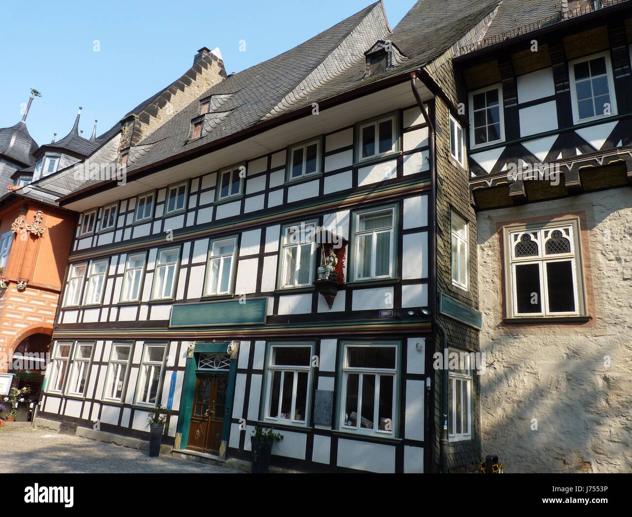 house building historical tourism old town sightseeing frame-work ...