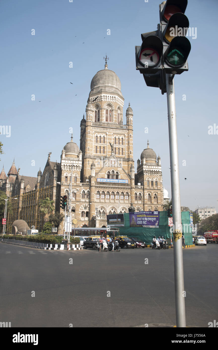 Architecture of mumbai municipal corporation building hi-res stock ...