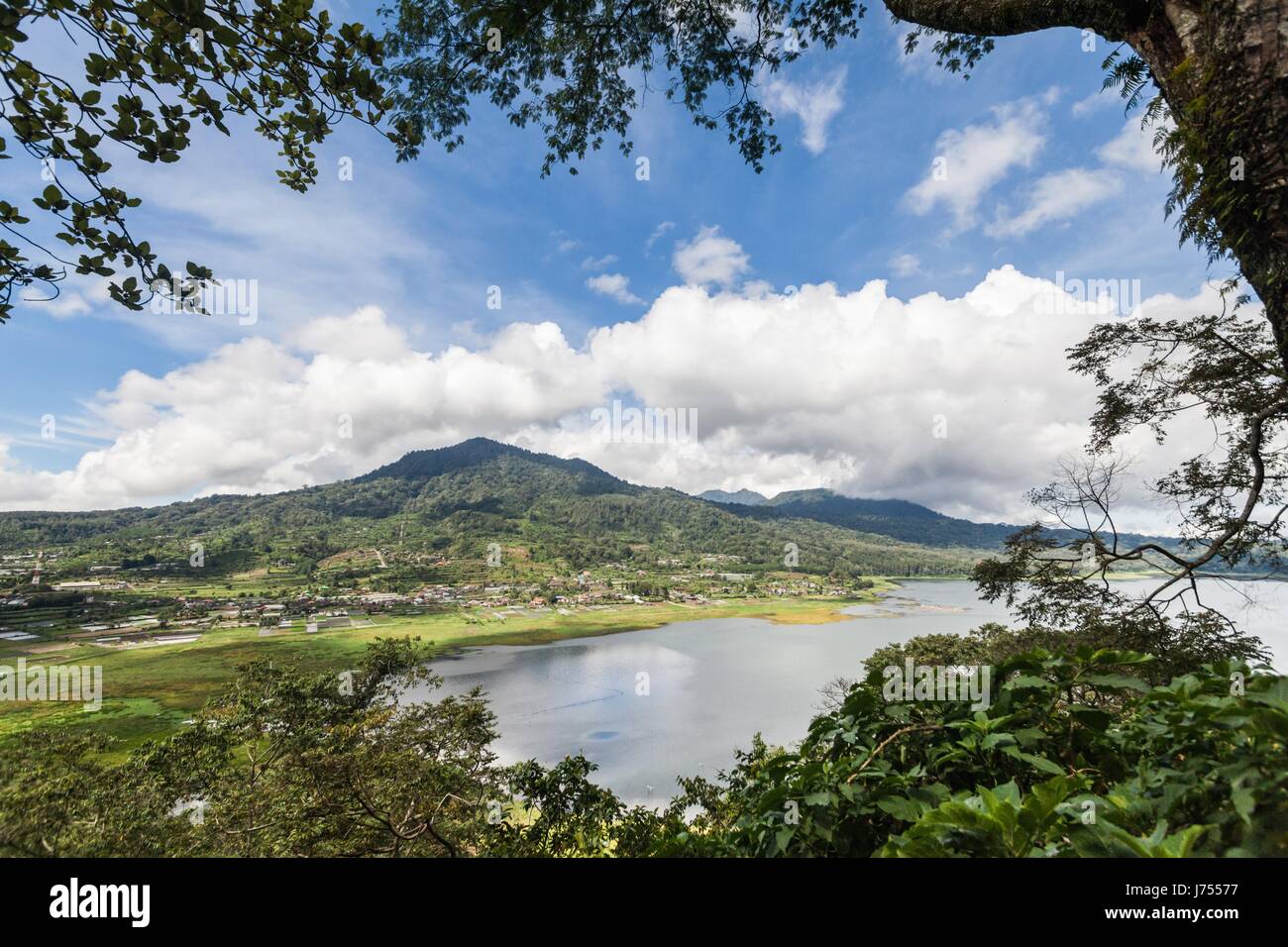 Holiday in Bali, Indonesia - Lake Beratan Beautiful View Stock Photo ...