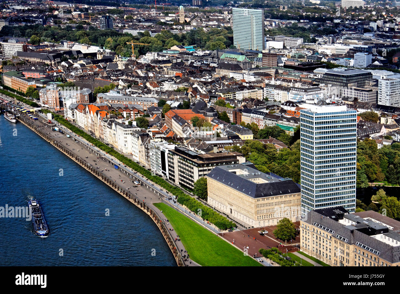 city town rhine channel germany german federal republic rhineland river ...