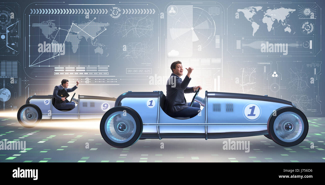 Competition concept with business people competing Stock Photo - Alamy
