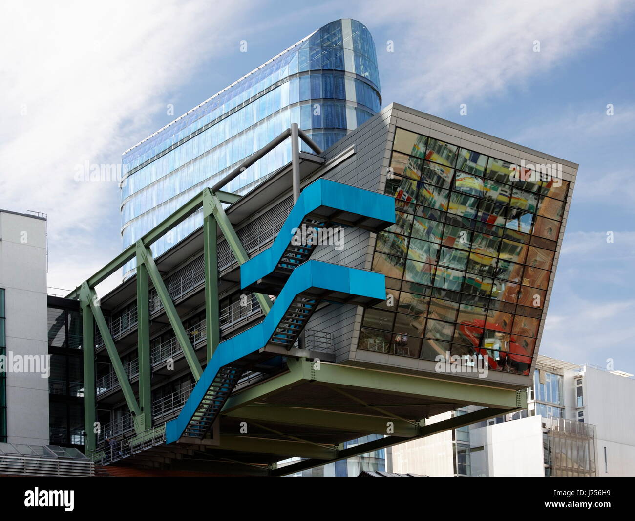 city town modern modernity townscape germany german federal republic ...