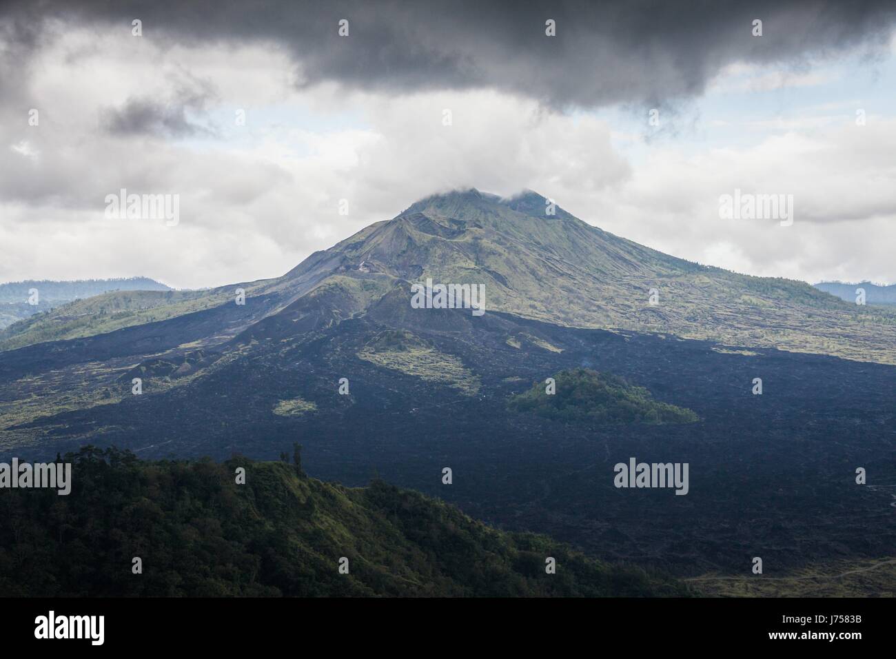 Holiday in Bali, Indonesia - Kintamani Volcano view of Mount Batur ...
