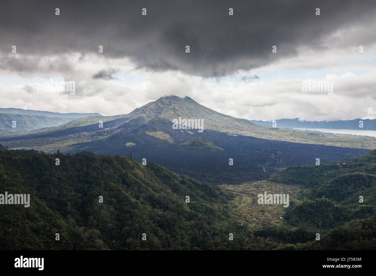 Holiday in Bali, Indonesia - Kintamani Volcano view of Mount Batur ...