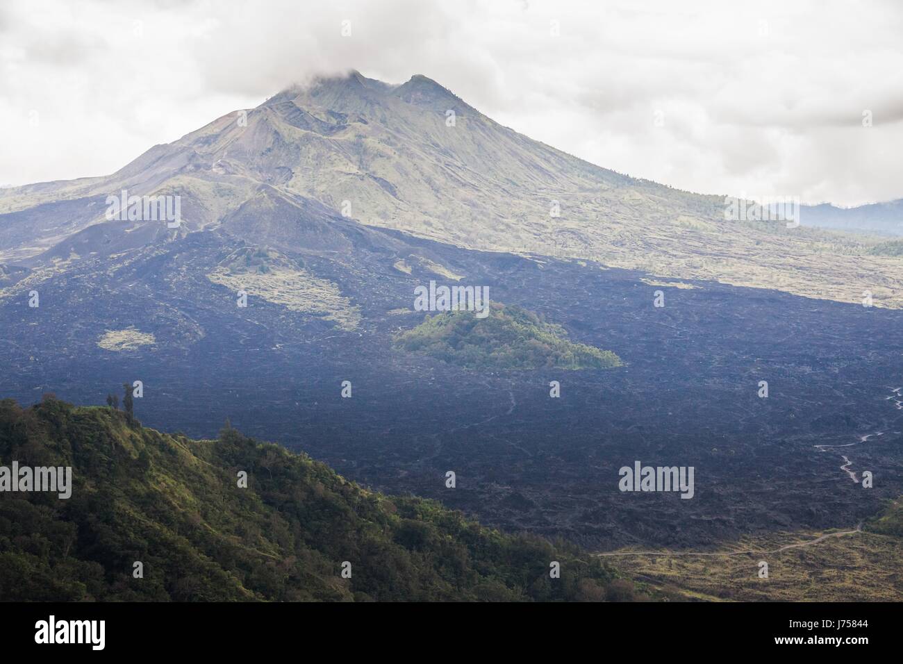Holiday in Bali, Indonesia - Kintamani Volcano view of Mount Batur ...