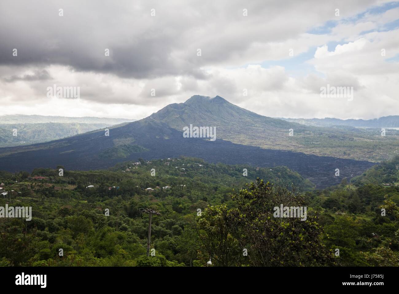 Holiday in Bali, Indonesia - Kintamani Volcano view of Mount Batur ...