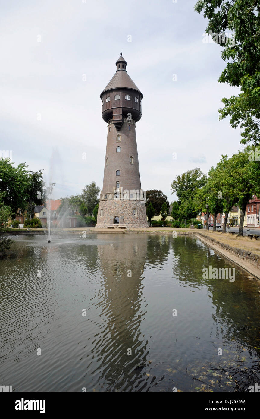 water tower in heide Stock Photo - Alamy