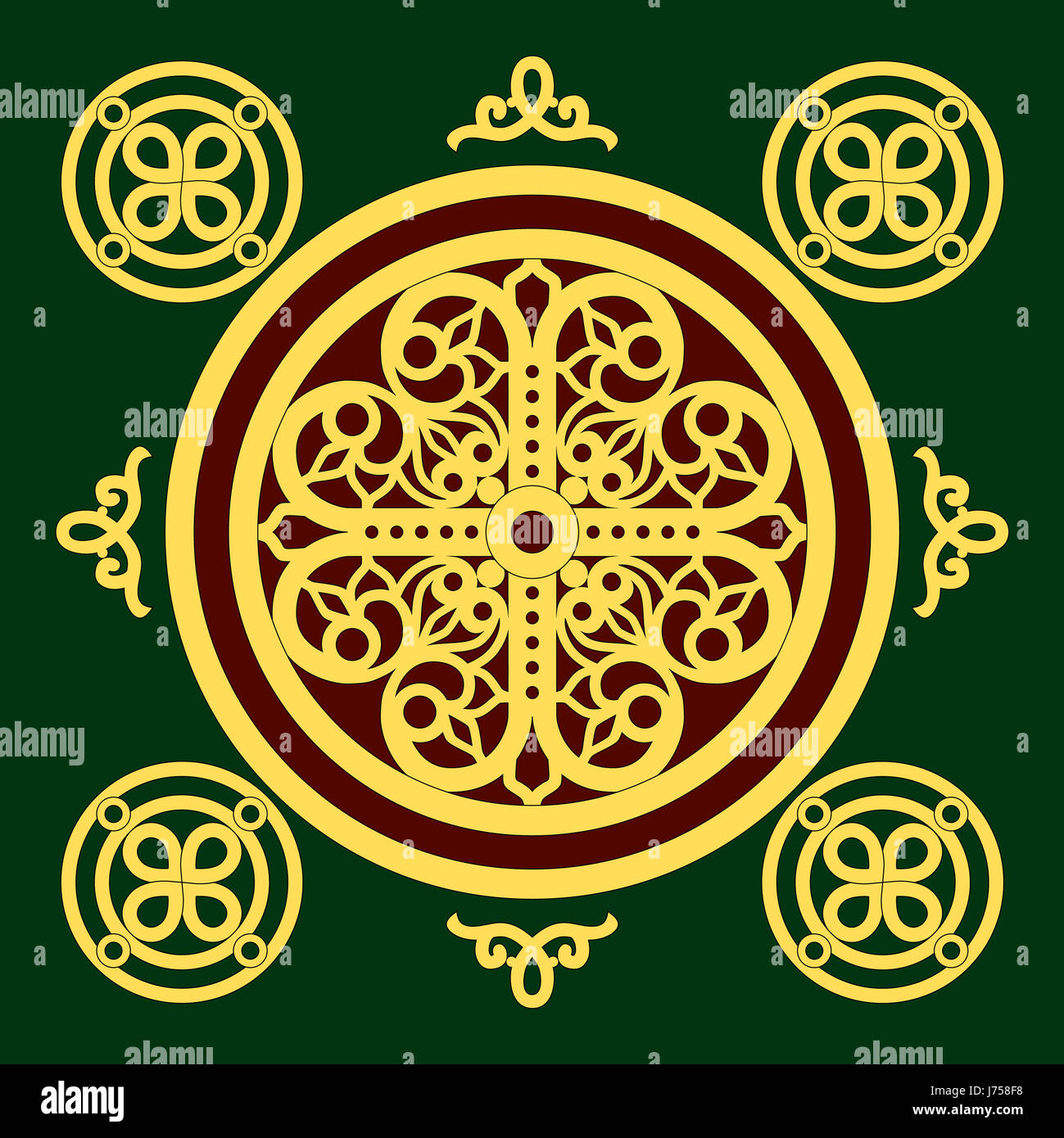 ornament golden illustration pattern christian vector gold religion ...