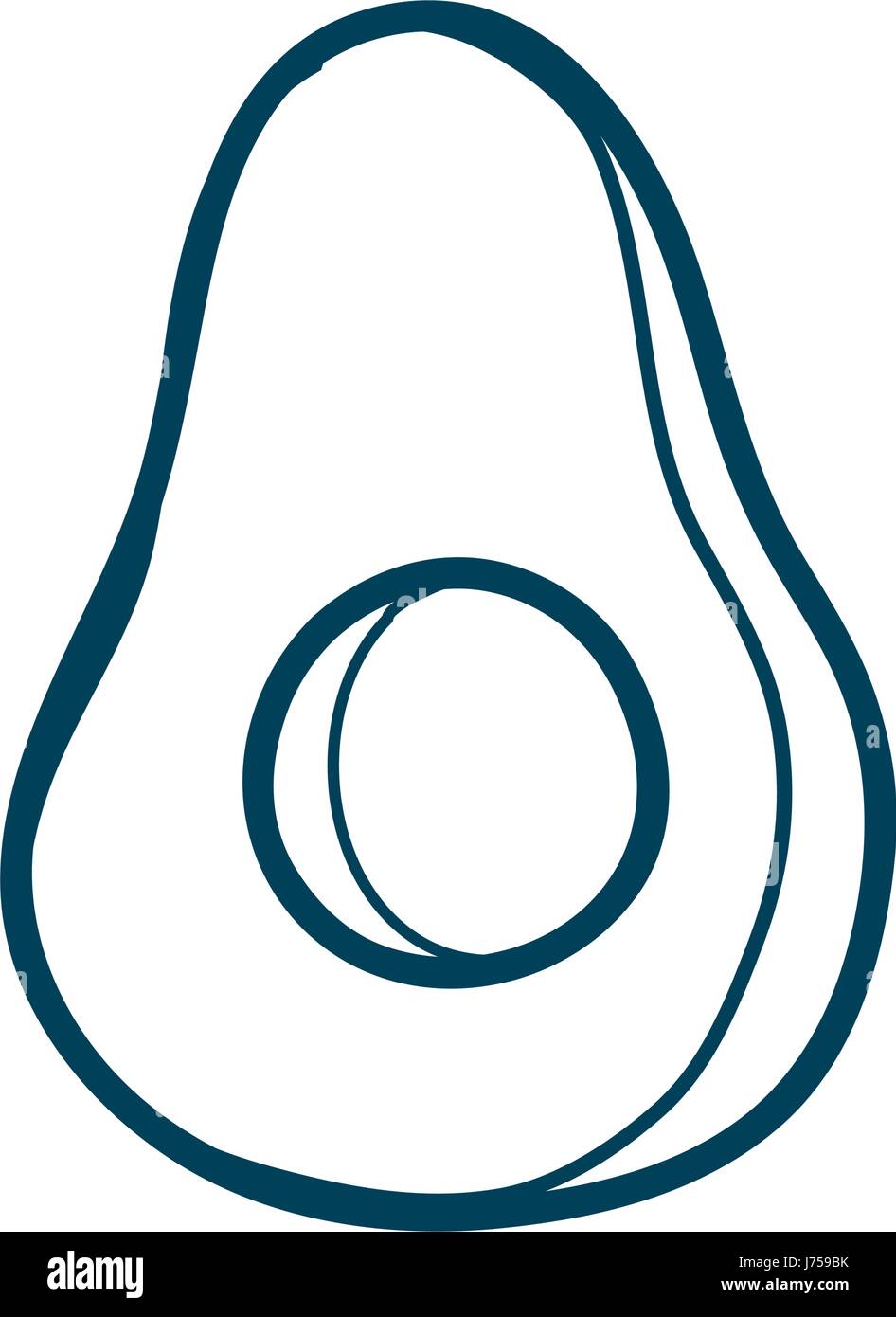 contour delicious slice pear healthy fruit Stock Vector Image & Art - Alamy