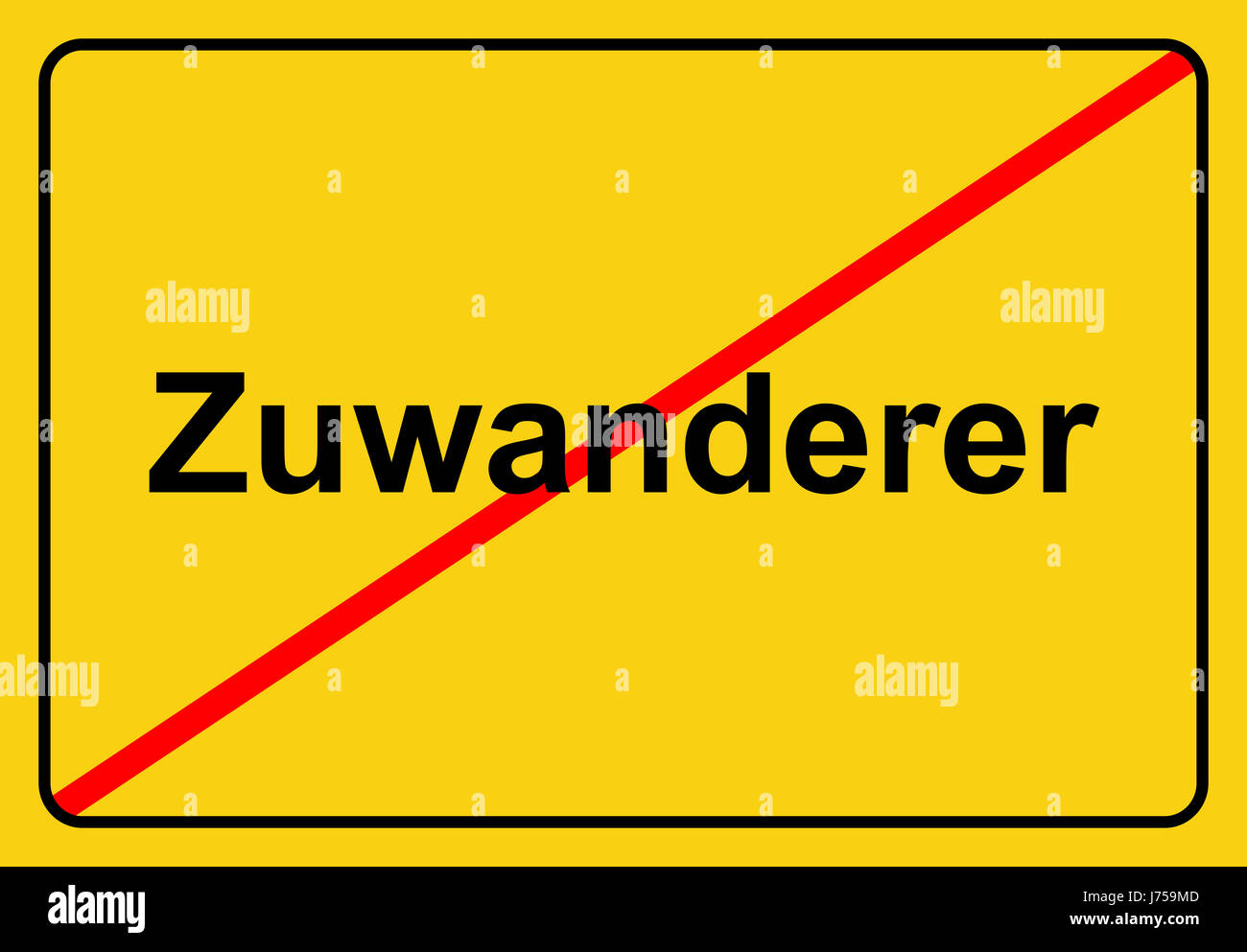 sign signal foreign countries foreigner integration immigrate ...