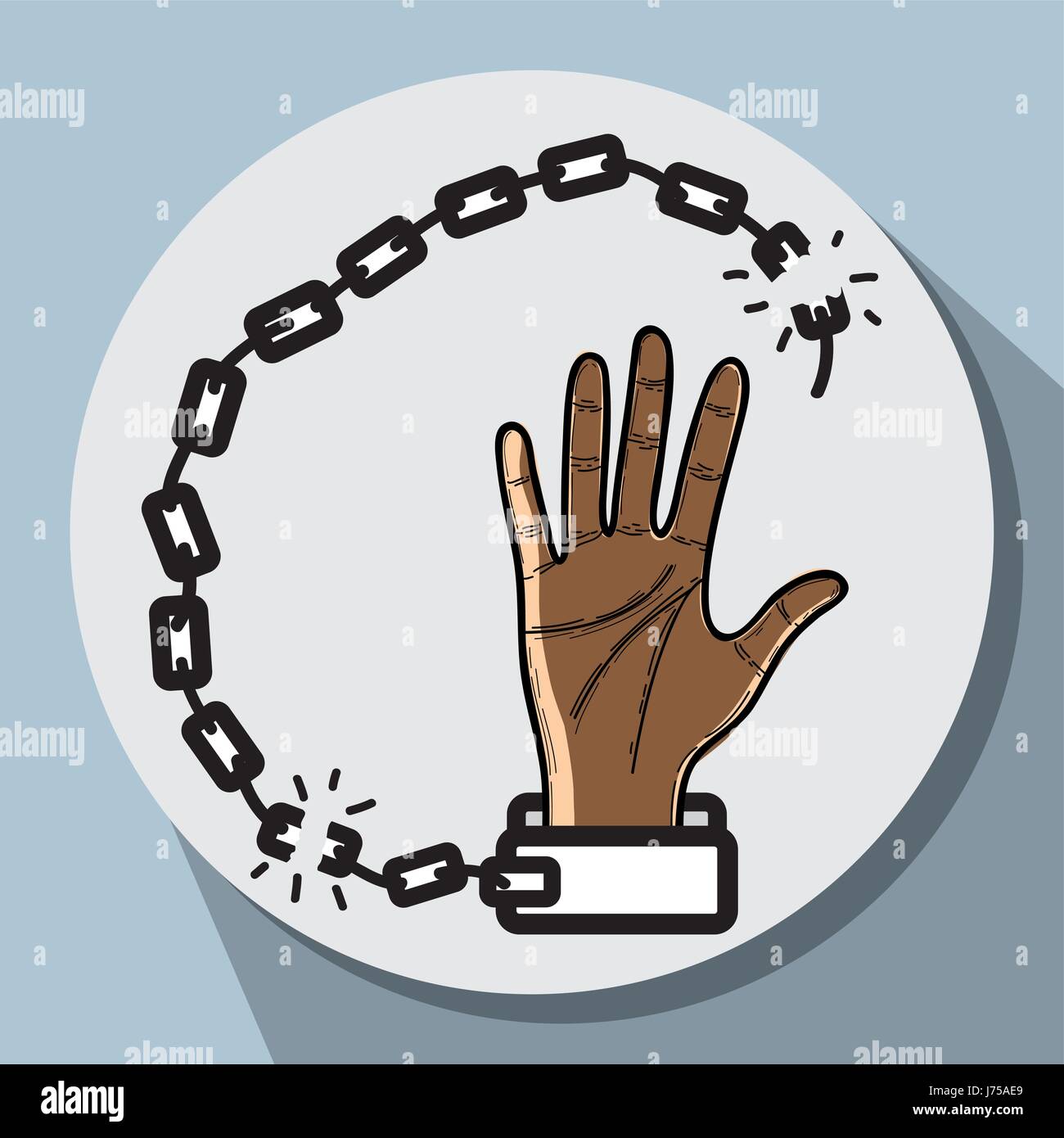 Hand chain celebrate freedom juneteenth hi-res stock photography and ...