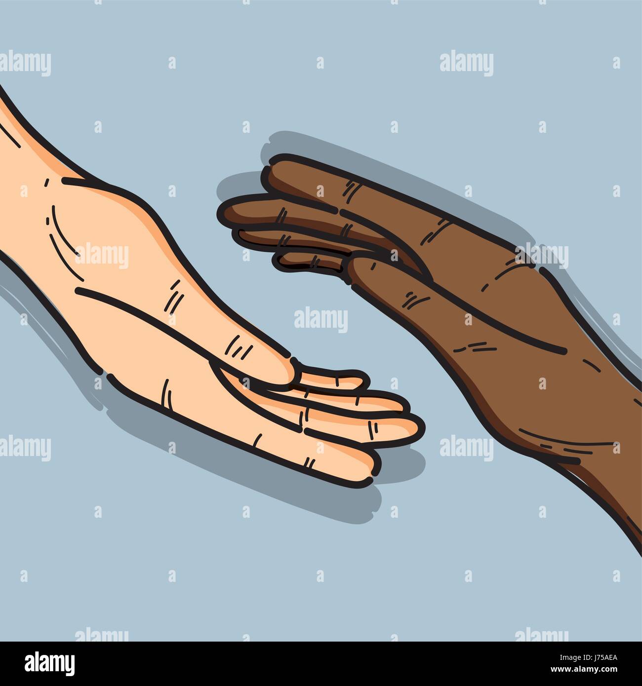hands together to celebrate freedom day Stock Vector Image & Art - Alamy
