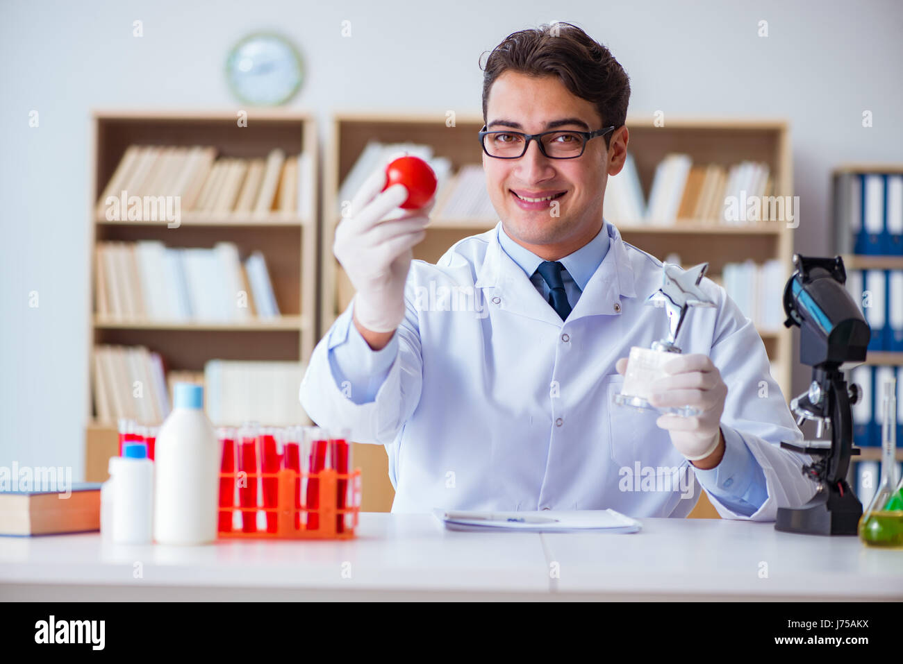 Doctor scientist receiving prize for his research discovery Stock Photo ...