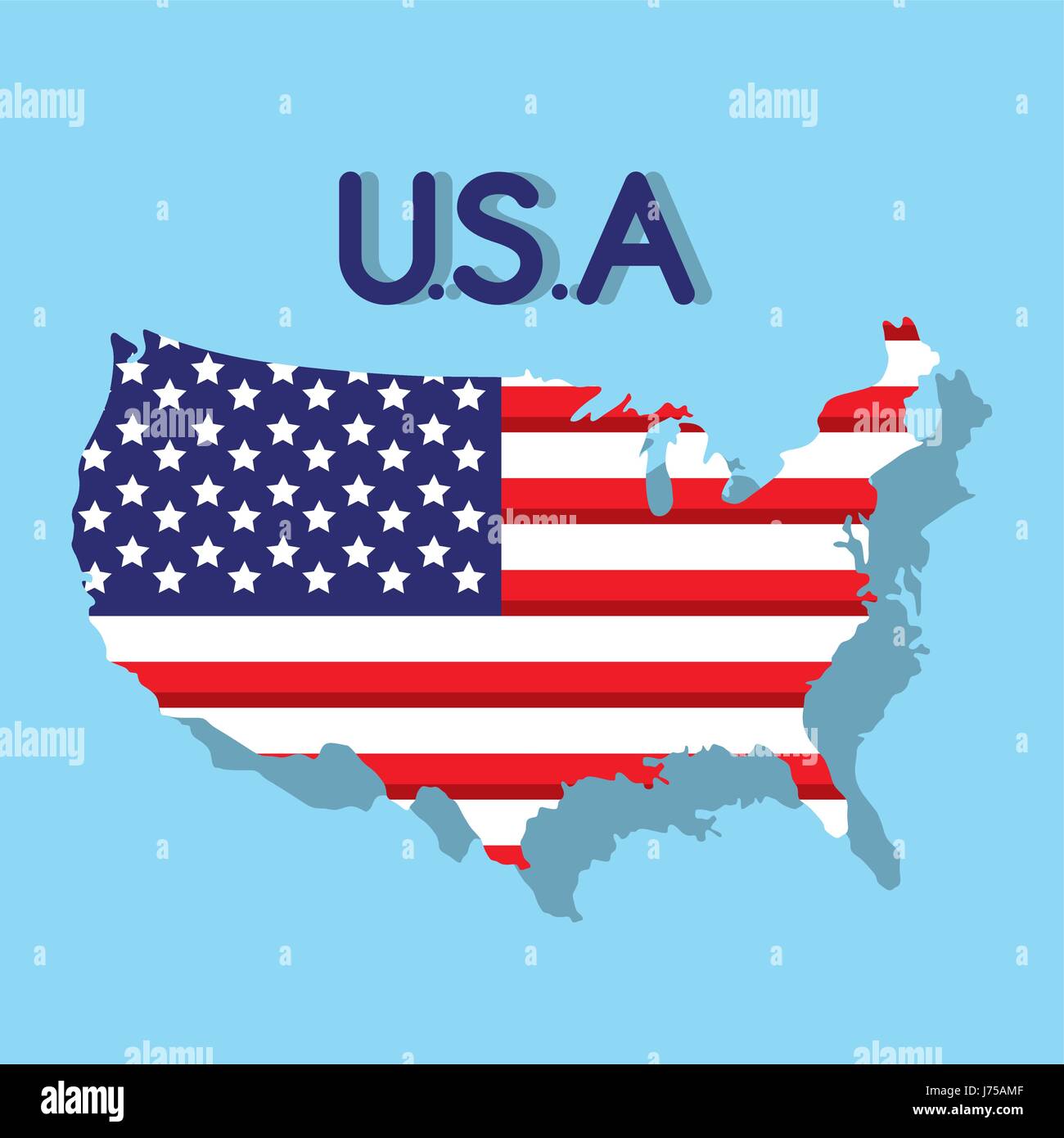 independence day with flag and map design Stock Vector Image & Art - Alamy