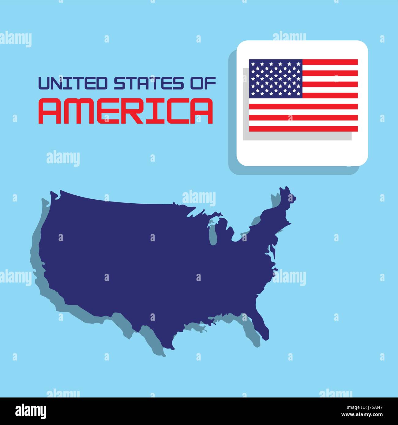 independence day with flag and map design Stock Vector Image & Art - Alamy