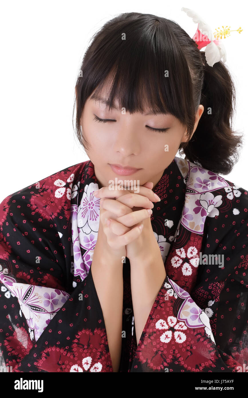 Beautiful Japanese Woman In Kimono