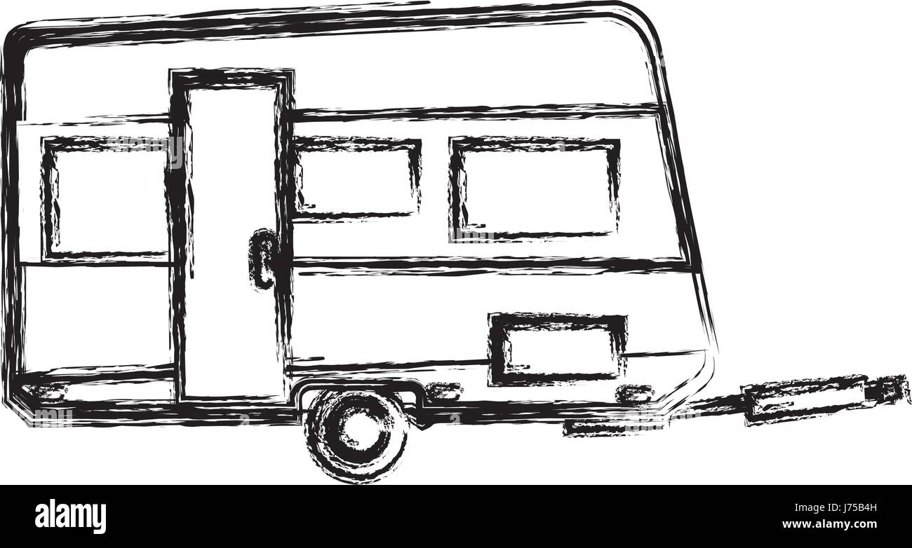Image rv camper drawing hi-res stock photography and images - Alamy
