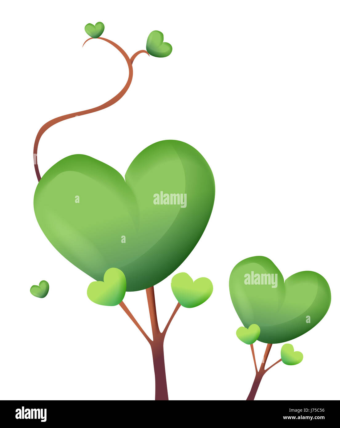 tree lawn green heart plant friendship greeting leaf detail art tree ...