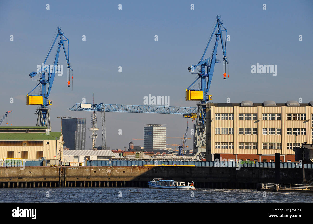 harbor harbours cranes loading of goods ship discharge crane work unit ...