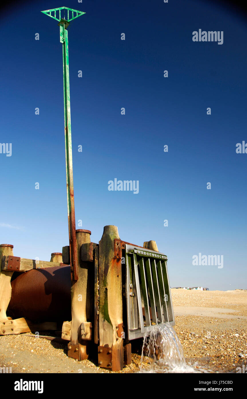 Sewage outflow on a beach hi-res stock photography and images - Alamy