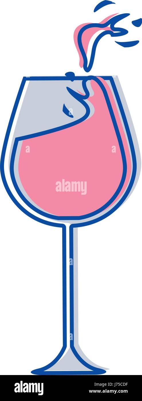 glass splashing wine icon Stock Vector Image & Art - Alamy