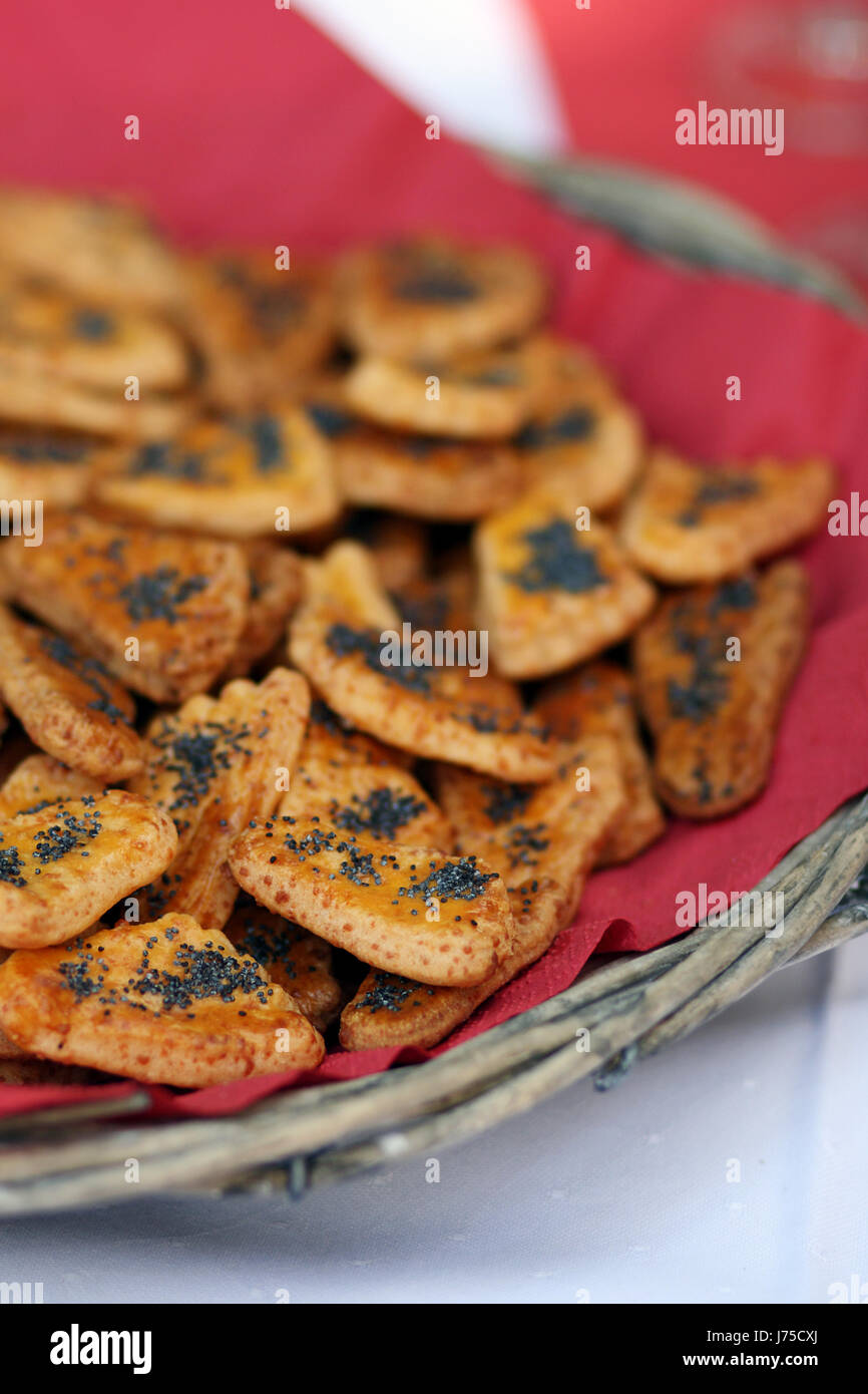 finger food poppy pastries Stock Photo - Alamy